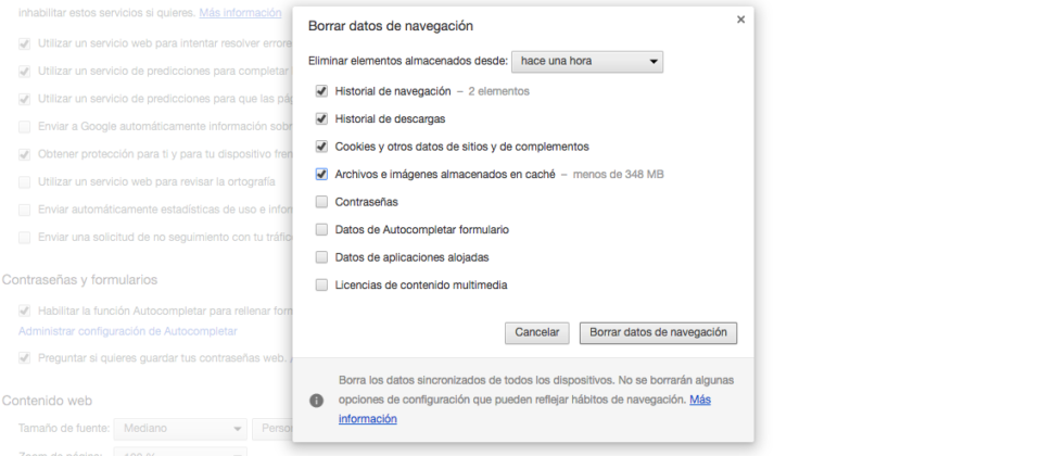 Cómo limpiar la caché del navegador y de los distintos plugins de WP